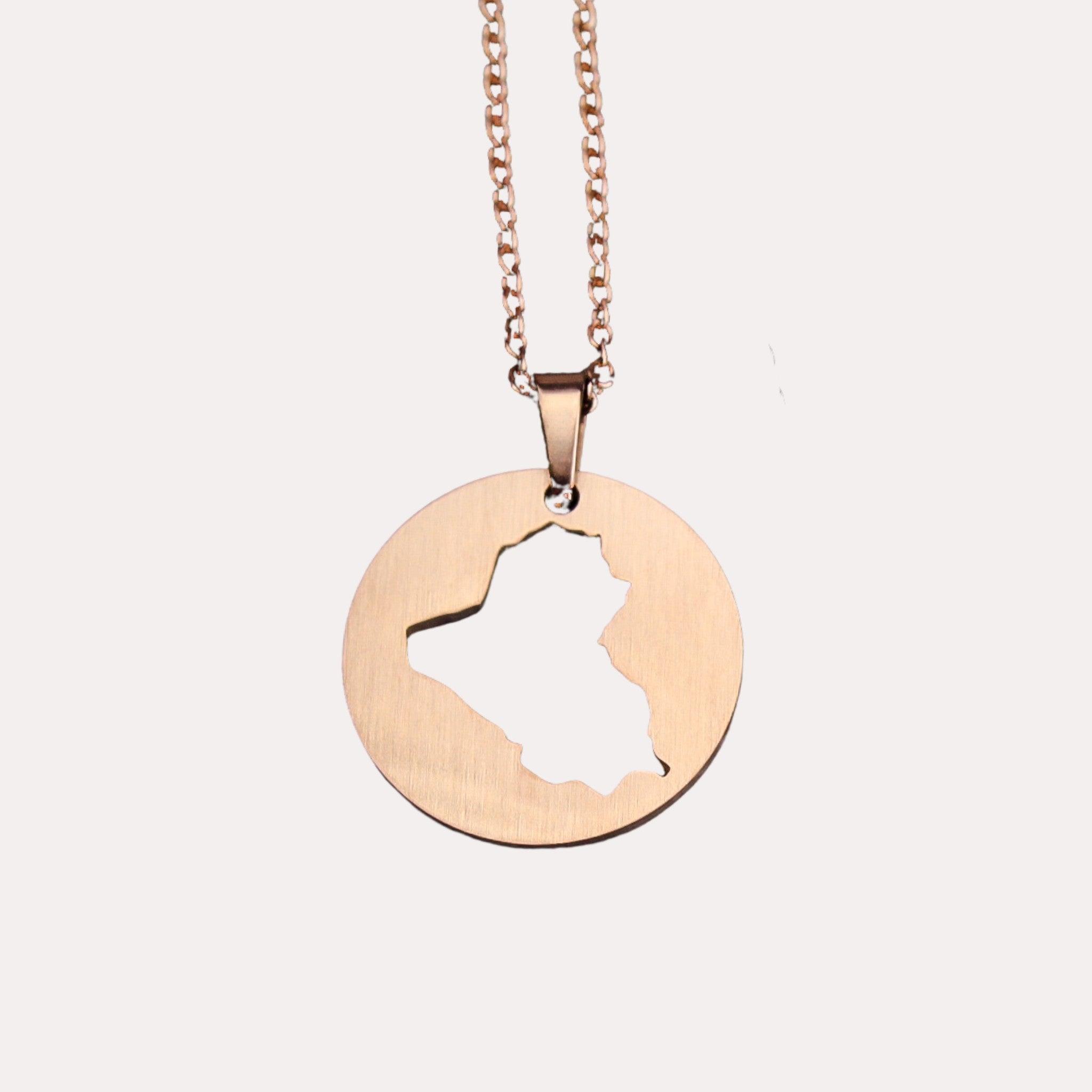 Iraq Map Necklace | Iraq Gift | Iraq Map Pendant – ZUDO